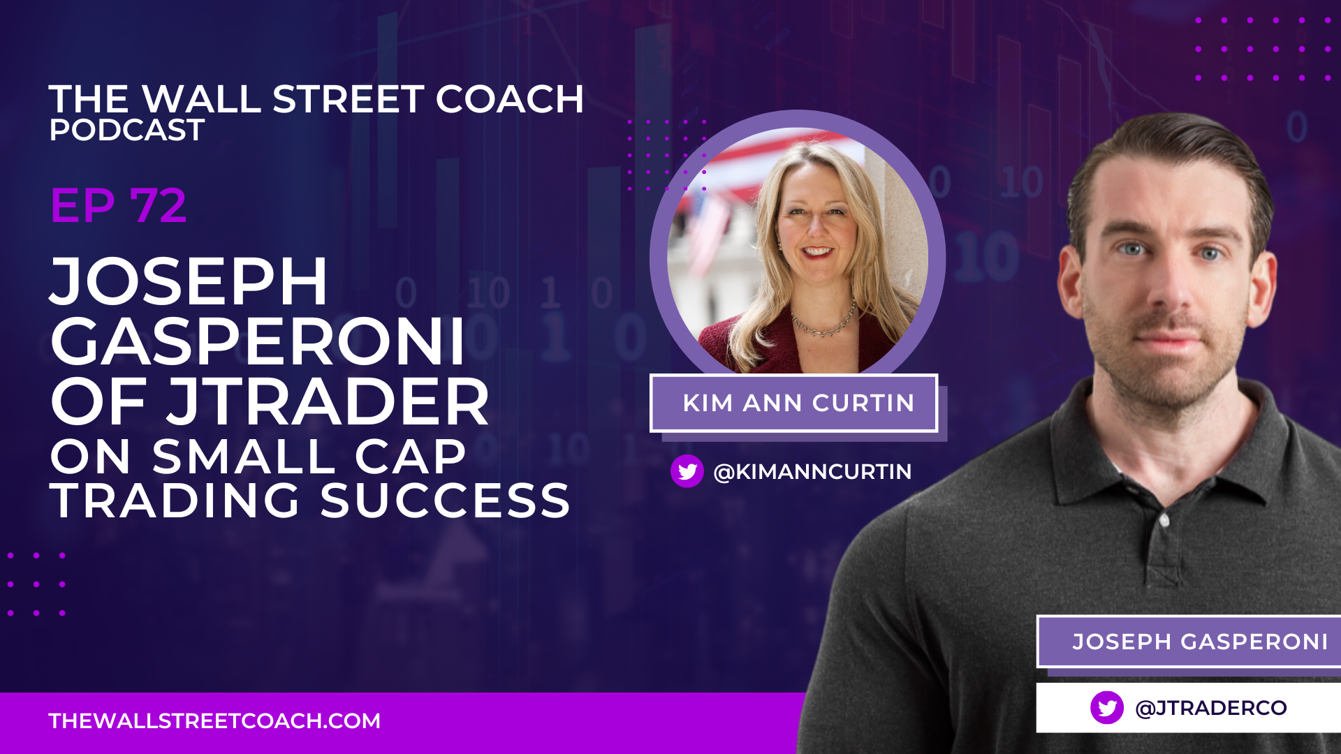 Ep 72: Joseph Gasperoni of JTrader on Small Cap Trading Success - The Wall Street Coach